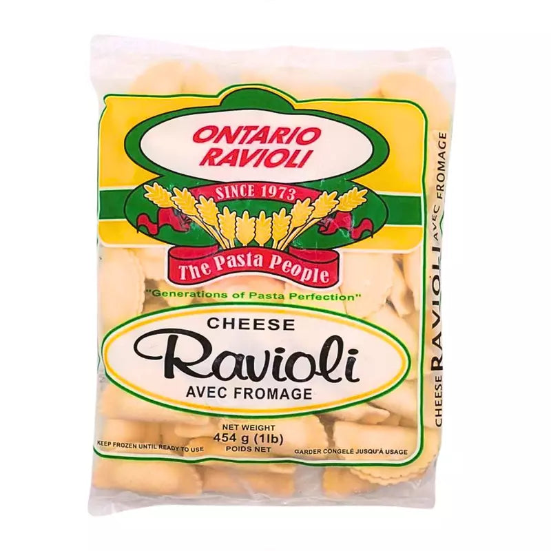 Cheese Ravioli 454g - CASE – Ontario Ravioli